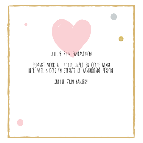 Bedankt voor je inzet kaartjes maken | MyCards.nl