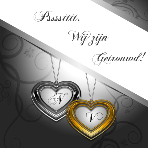 Wij zijn getrouwd kaarten - trouwkaarten | MyCards.nl