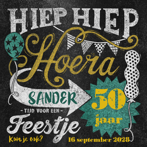 Uitnodiging 50 jaar maken | Verjaardag | MyCards.nl
