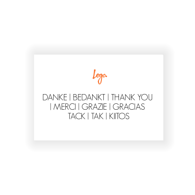 Bedankt voor je bestelling kaartje teksten